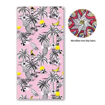 China Towel Wholesale Quick Dry Sand Free Heat Transfer Print Swimming Pool Sublimation Microfiber Custom Beach Towel for sale