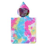 China Super Absorbing Microfiber Customized Hooded Microfiber Poncho Towel for Beach, Swimming, Surfing for sale