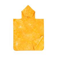 China High Quality Custom Microfiber Poncho Towel Design Full Color Digital Printed Poncho Bath Towel Kids Hooded Beach Towel for sale
