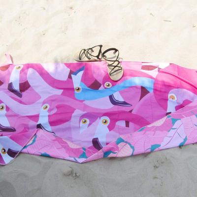 China Beach Towel Customize Logo Size Micro Fiber Travel Sport Gym Towel with Eva Case Microfiber Beach Towel for sale