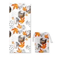 China Custom Logo Quick Dry Sand Proof Recycled Towel Microfiber Print Swimming Custom Beach Towel Repreve Towel for sale