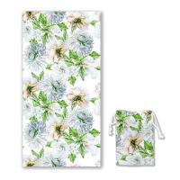 China Customized Large Quick Drying Print logo Option Custom Beach Towel for sale