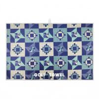 China Custom Printing Logo Waffle Golf Towel Clean and Wipe Waffle Weave Golf Towel for Sports for sale