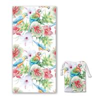 China Customized Large Quick Drying Print logo Option Custom Beach Towel for sale
