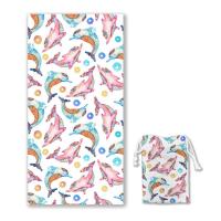 China OEM High Quality Custom Embossed Super Absorbent Custom Beach Towel for sale