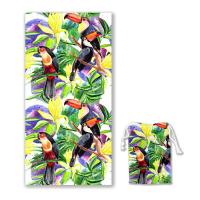 China Custom Design Large Towel Manufacturer Microfiber Custom Beach Towel for sale