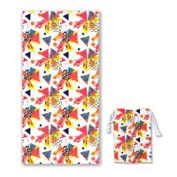 China Recycled Waffle Super Wry Beach Pool Towel OEM ODM Custom Beach Towel Microfiber Spa Towels with Logo Custom Printed for sale