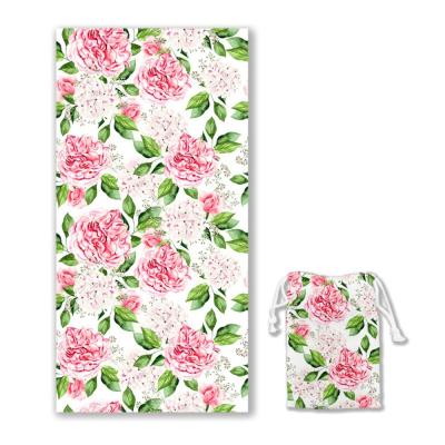 China Personalized Sand Free Picnic Swimming Pool Custom Beach Towel for sale
