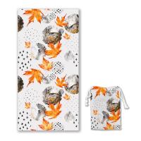 China Large Sand Free Print Towel with Bag Quick Dry Custom Beach Towel for sale