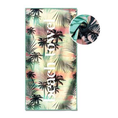 China Custom Printing and Packaging Quick Drying Colorful Printed Beach Towel for sale