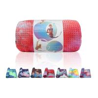 China Custom Print Logo Non Slip Microfiber Yoga Towel With Corner Pocket 80X160 for sale