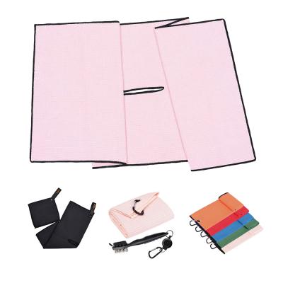 China Factory Wholesale Golf Towel With Magnet Customized Logo Magnetic Clip For Golf Towel Removable From Towel New Arrival for sale