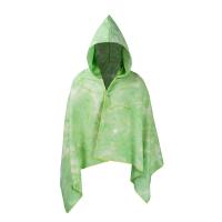 China Trendy Hooded Beach Microfiber Poncho Towel for Adults Microfiber Quick Dry Printed Logo Hooded Poncho for sale