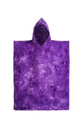 China Wholesale Microfiber Hooded Robe Surf Microfiber Poncho Towel Beach Towel Absorbent Sand Free for Adults for Swim Gym Travel with Custom Logo for sale