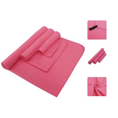 China Best Custom Brand Gym Sports Fitness Luxury Microfiber Travel Beach Suede Microfiber Sport Towel with logo for sale