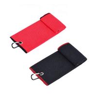 China Personalized Outdoor Sport Golf Ball Towels Microfiber Waffle Golf Towel for sale
