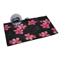 China Printed microfiber waffle pattern tour golf club cleaning towel custom logo sublimation golf towel for sale