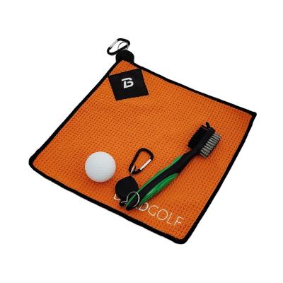 China Quick Dry waffle microfiber golf towel With Custom Logo for sale