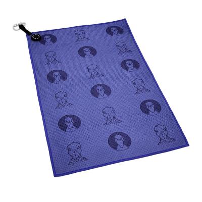 China Easy To Clean Microfiber Soft Golf Towel Lightweight for sale