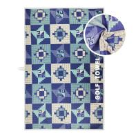 China Sublimation printed microfiber waffle golf towel custom logo for sale