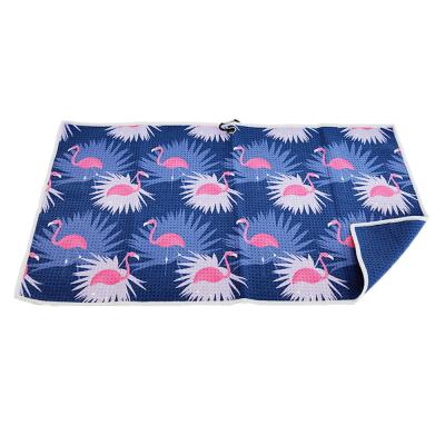China Quick Dry Microfiber Waffle Golf With Custom Design for sale