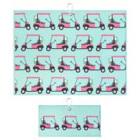 China Custom Golf Towel Waffle Weave Microfiber /golf Microfiber Golf Towel Digital Print for sale