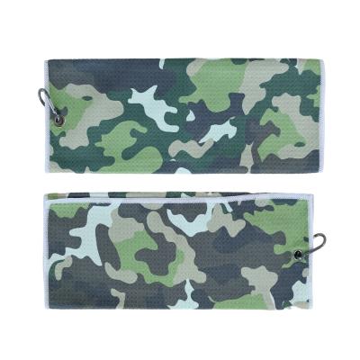 China Square Microfiber Golf Towel Low MOQ Customized Design for sale