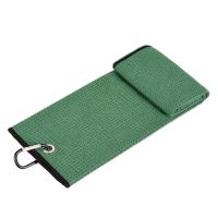 China Square Woven Microfiber Waffle Golf Towel With Cuatom Package for sale