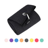 China Custom Printed Sublimation Waffle Microfiber Woven Golf Towels With Logo for sale