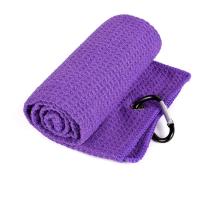 China Promotional Custom Microfiber Waffle Printed Sports Golf Gym Towels With Logo for sale