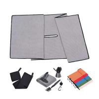 China Portable Polyester Sublimated Microfiber Waffle Custom Print Golf Towel with clip for sale
