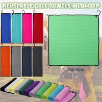 China Wholesale custom printing quick dry microfiber golf waffle club cleaning towel with logo for sale
