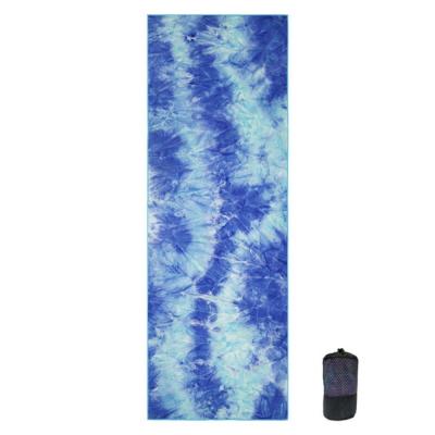 China Custom Private Logo Microfiber Yoga Towel Portable Anti-Slip Printed Nonwoven Quick-Dry Style Towel for Yoga for sale