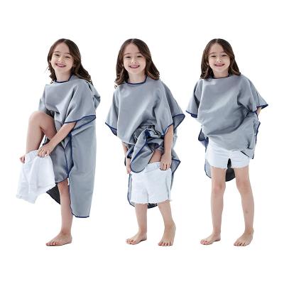 China Wholesale Rpet Material Beach Swim Microfiber Poncho Towel Hooded Surf Custom for sale