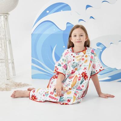 China Personalised Printed Microfiber Childrens Beach Poncho Hooded Towels 40x80cm for sale
