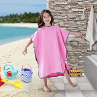 China SGS Surf Hooded Microfiber Poncho Towel For Adult Womens Beach for sale