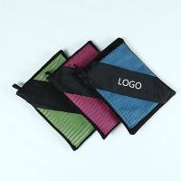 China Custom Quick-dry Towel With Logo Square Mesh Bag Microfiber Sports Towel for sale