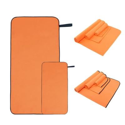 China Custom Size Quick Dry Beach Towel Suede Sweat Microfiber Sports Towel for sale