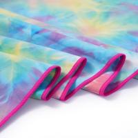 China Customized Absorb Water Quick Drying Tie-dyed Microfiber Sports Towel for sale
