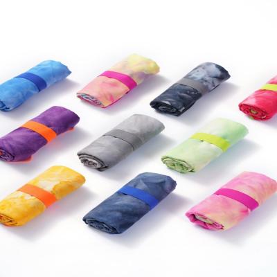 China Customized RPET Tie-Dyed Towel Sand Free for Microfiber Sport Towel for sale