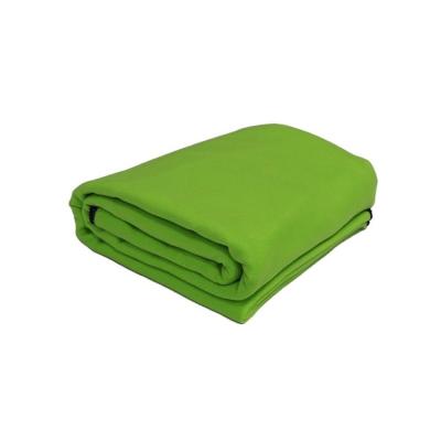 China Custom Green Skin-friend with Elastic Band Microfiber Sports Towel for sale