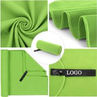 China Custom Mesh Bag With Logo RPET Portable Microfiber Sports Towel for sale