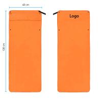 China Custom Embroidered logo with Zipper Pocket  Sport Bench Microfiber Gym Towel for sale