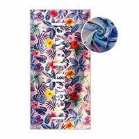 China Portable Large Soft Non slip Fast Drying Absorbent Microfiber Beach Towel for sale