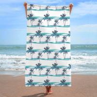 China RPET Plastic Bottle Recycled Multi-purpose Microfiber Beach Towel for sale