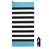 China Luxury Modern Towel Striped Quick-Dry Custom Microfiber Suede Towel for sale