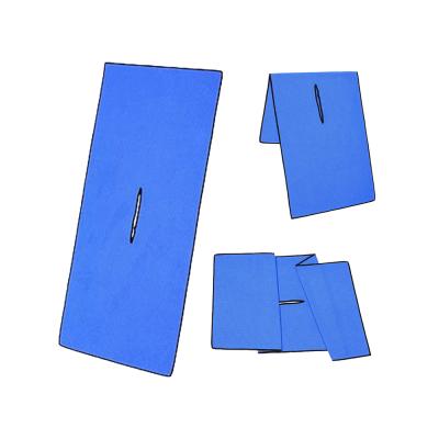 China Custom Logo Waffle Golf Towel Quick-Dry Eco-Friendly Golf Towel With Hole for sale