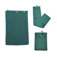 China High Quality Custom Embroidered Logo Microfiber Golf Towel With Clip for sale