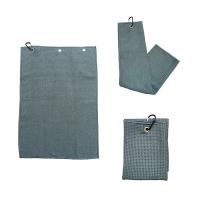 China Custom Logo Design Golf Towel High Quality Microfiber Golf Towel for sale