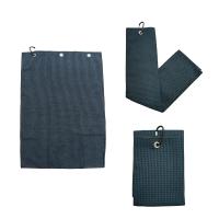 China Custom Logo Design Golf Towel High Quality Microfiber Golf Towel for sale